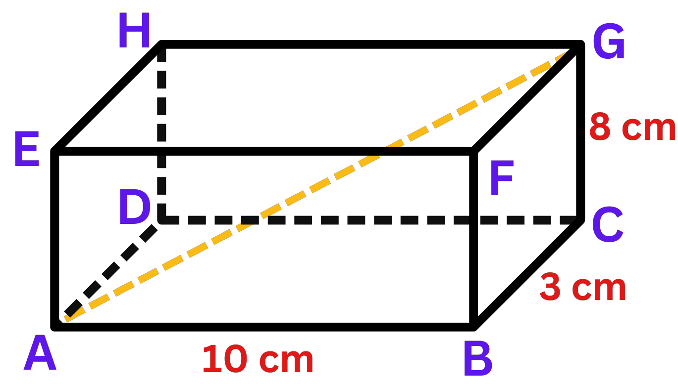 3d Pythagoras Theorem - GCSE Maths, Examples and Worksheet
