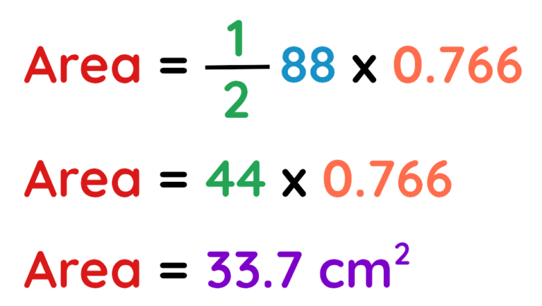 Calculate Area Using Sine Rule – GCSE Maths