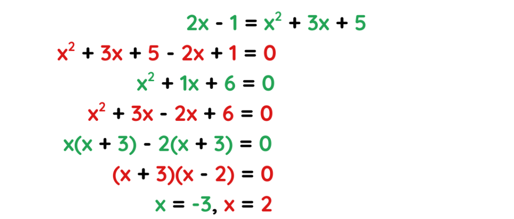 Quadratic Simultaneous Equations - GCSE Maths | Examples