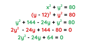 Quadratic Simultaneous Equations - GCSE Maths | Examples
